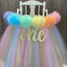 Pastel Rainbow High Chair Tutu Highchair Banner for Girls - Etsy
