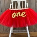 Red High Chair Tutu Girls First Birthday Highchair Banner - Etsy