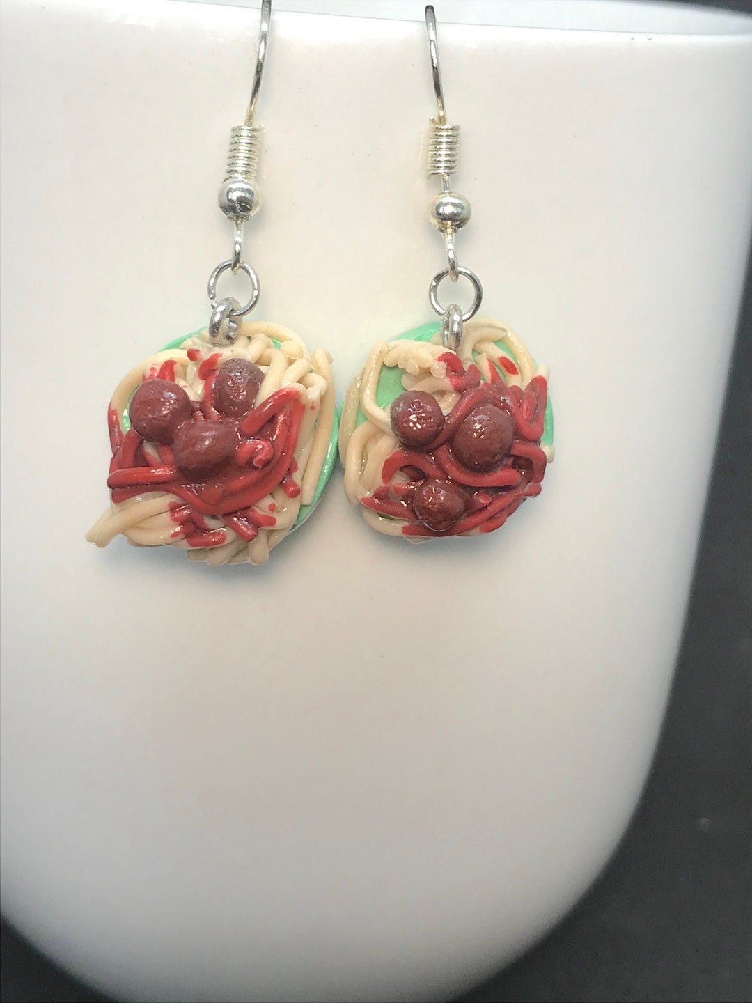 Spaghetti Earrings Spaghetti and Meatballs Pastafarian Pasta Earrings ...