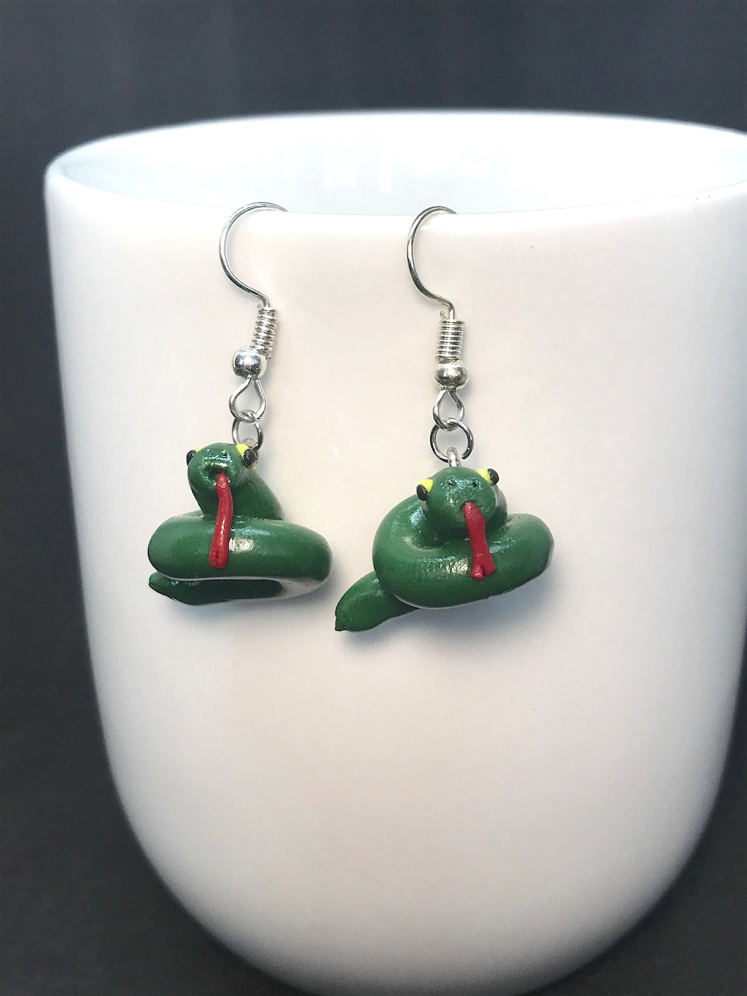 Snake Earrings Cobra Earrings Python Earrings Rattle - Etsy