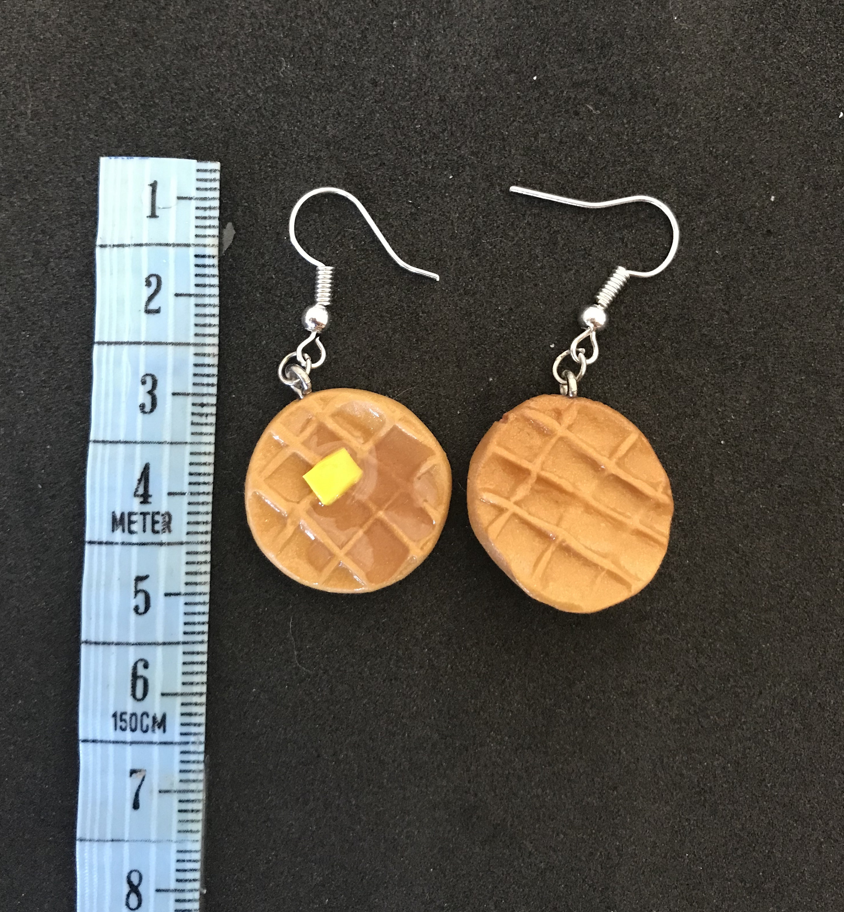 Waffle Earrings Stranger Things Earrings Stranger Things | Etsy