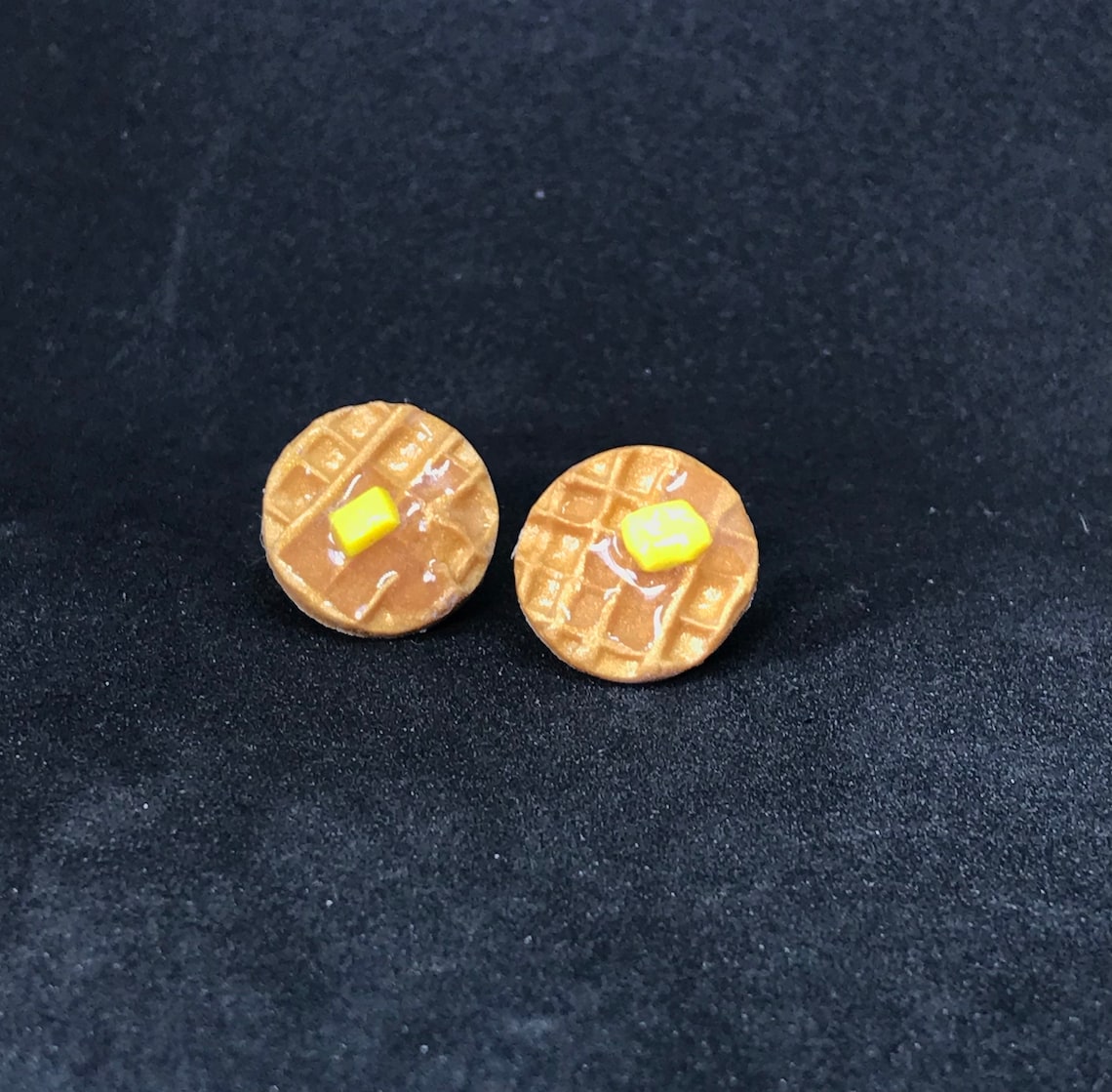 Waffle Earrings Stranger Things Earrings Stranger Things | Etsy