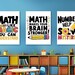 Math Magic, Math Brain, Numbers Solve - Motivational Classroom Decor ...