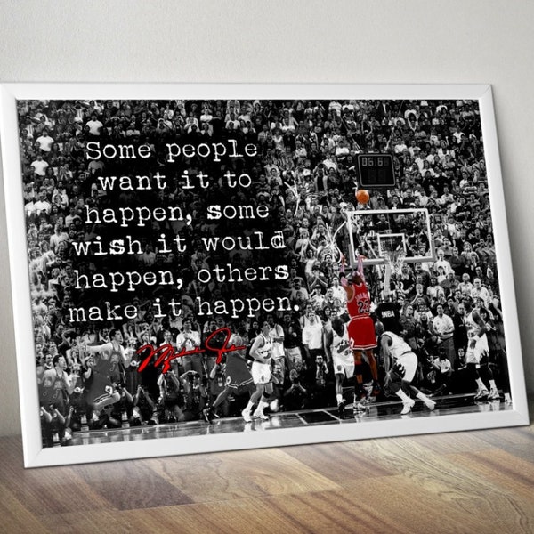 Michael Jordan Quote - Etsy