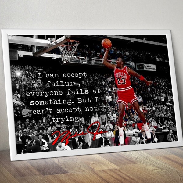 Michael Jordan Failure Poster - Etsy
