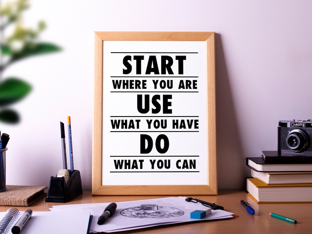 Do What You Can, Motivational Quote Poster Print, Office/classroom/home ...