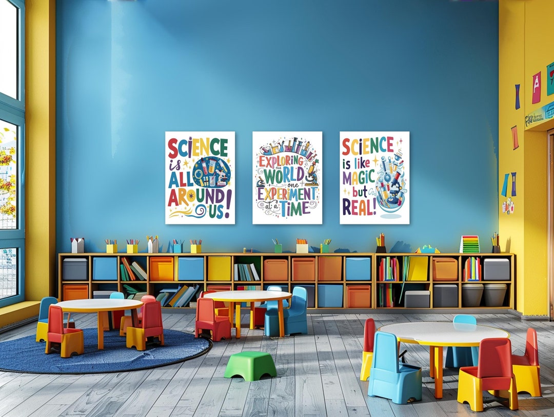 Science Classroom Posters: Motivational Wall Art, Set of 3 - Etsy
