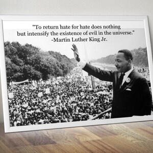 Martin Luther King Jr. Inspirational Motivational Poster - Etsy