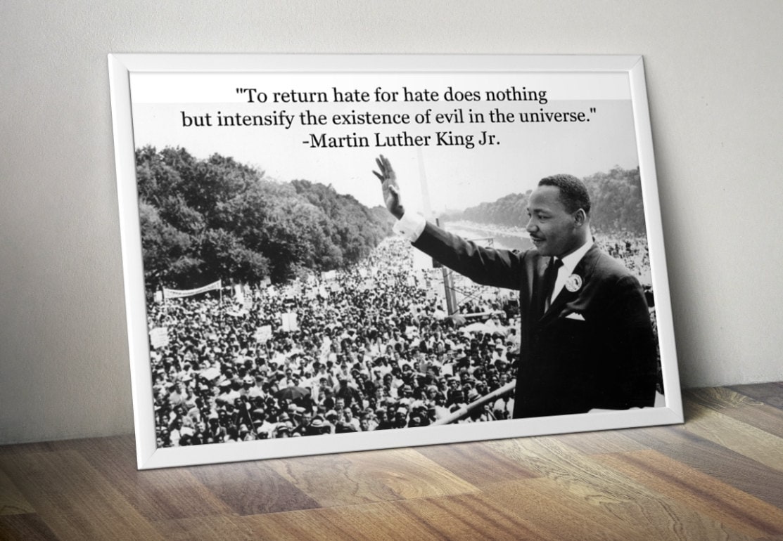 Martin Luther King Jr. Inspirational Motivational Poster | Etsy