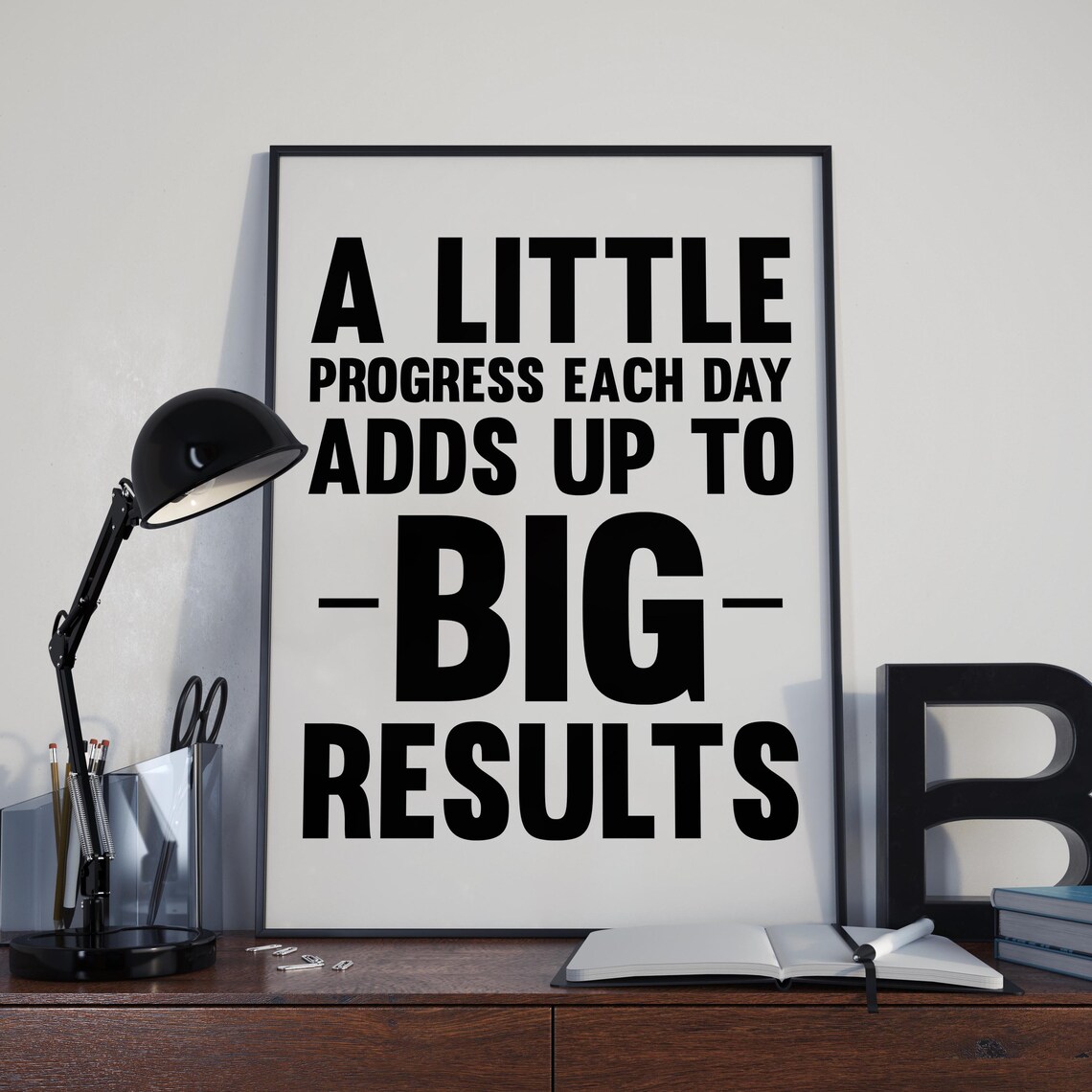 A Little Progress Adds up to Big Results Inspirational Print - Etsy
