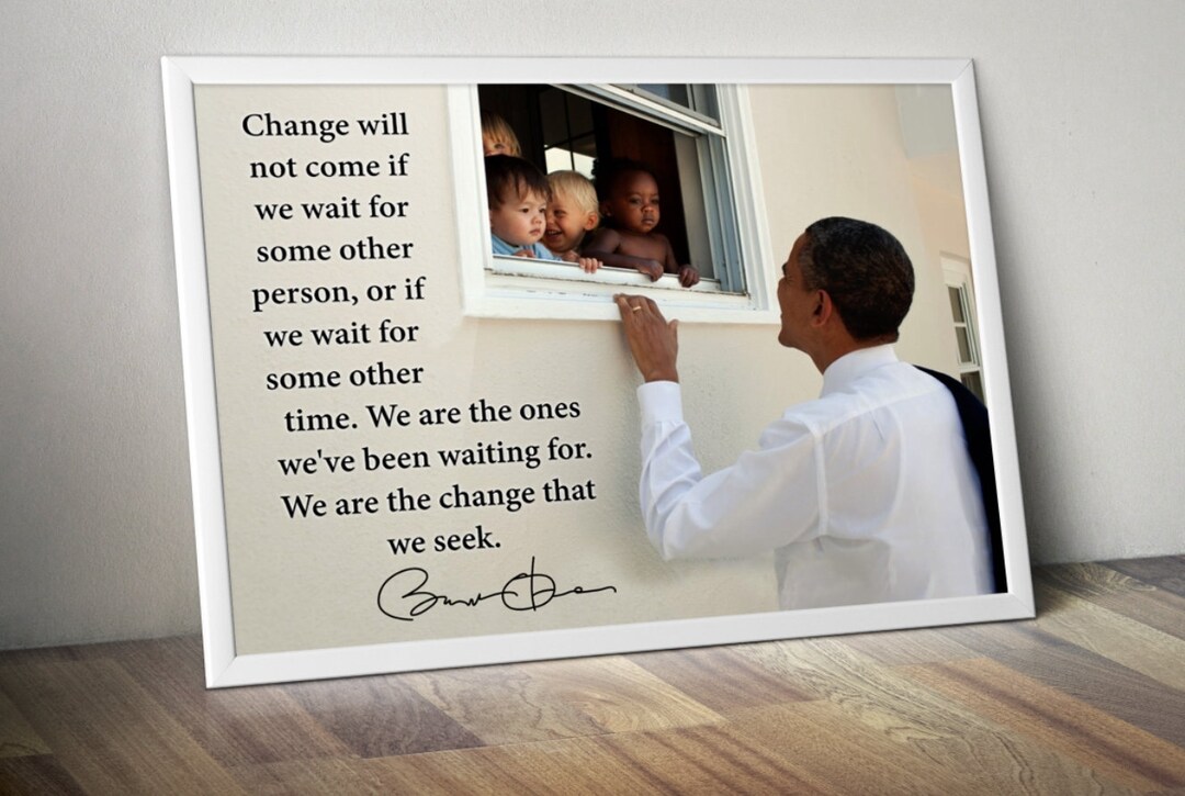 President Barack Obama Inspirational Quote Poster - Etsy