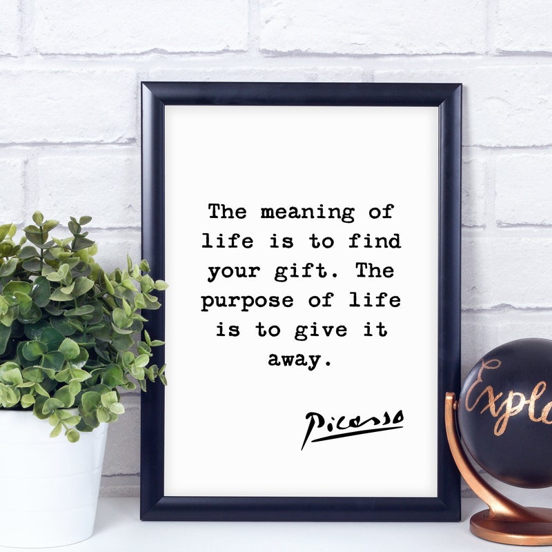 Picasso Quote - Etsy