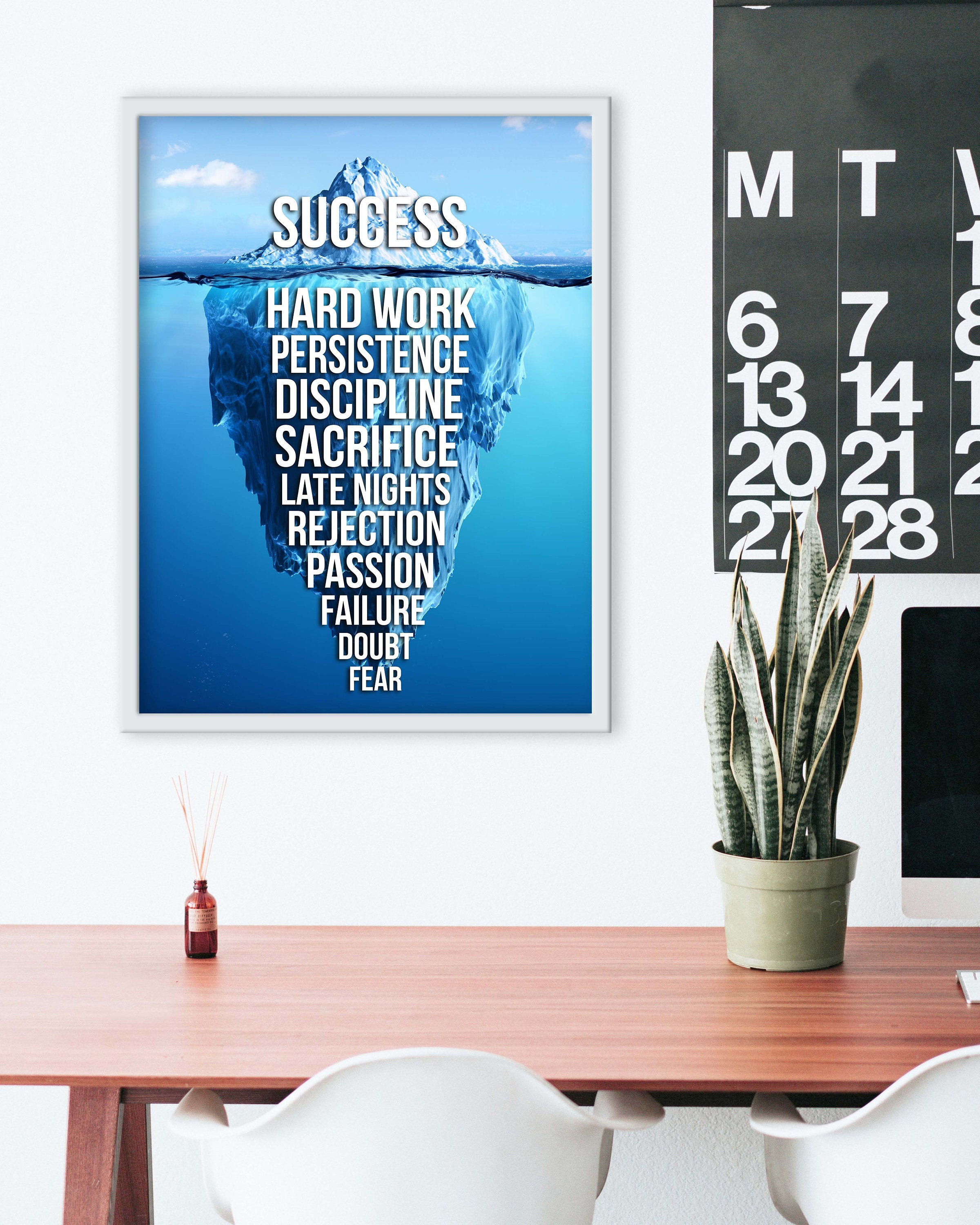 Iceberg Success Poster Glacier Motivational Poster | Etsy