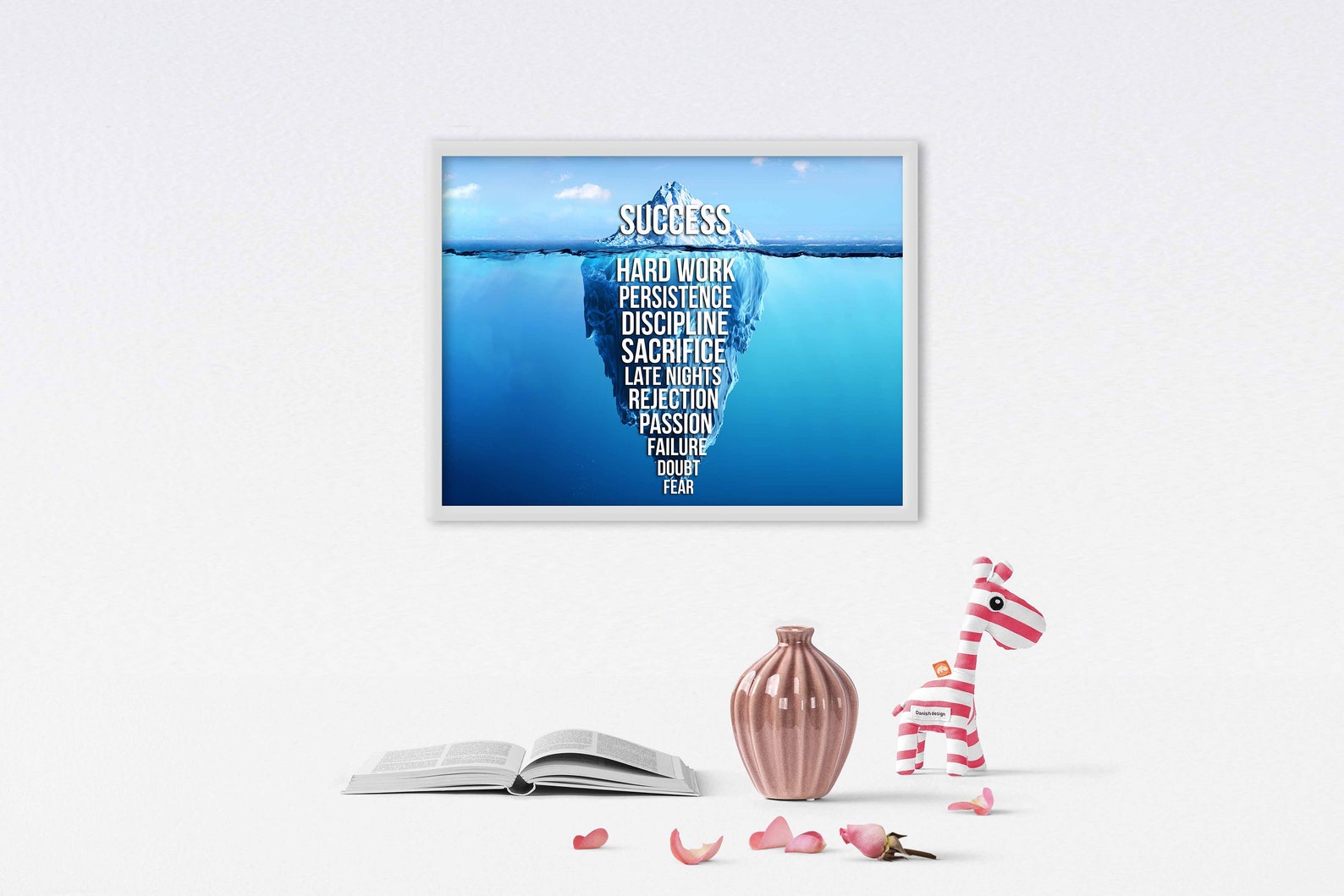 Glacier Success Poster, Iceberg Motivational Poster, Inspirational ...