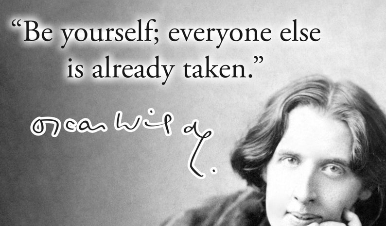 Oscar Wilde Inspirational Quote Poster | Etsy