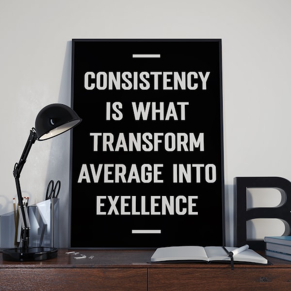 Consistency Poster - Etsy