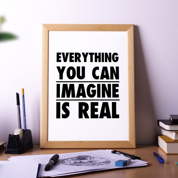 Imagine is Real - Etsy