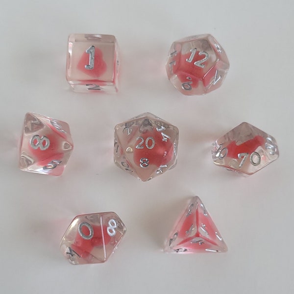 Clear Dice Set - Etsy