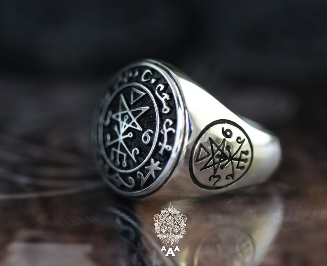 Seal Of Lilith ring Lilith Talisman Lilith Ring 925 Sterling | Etsy