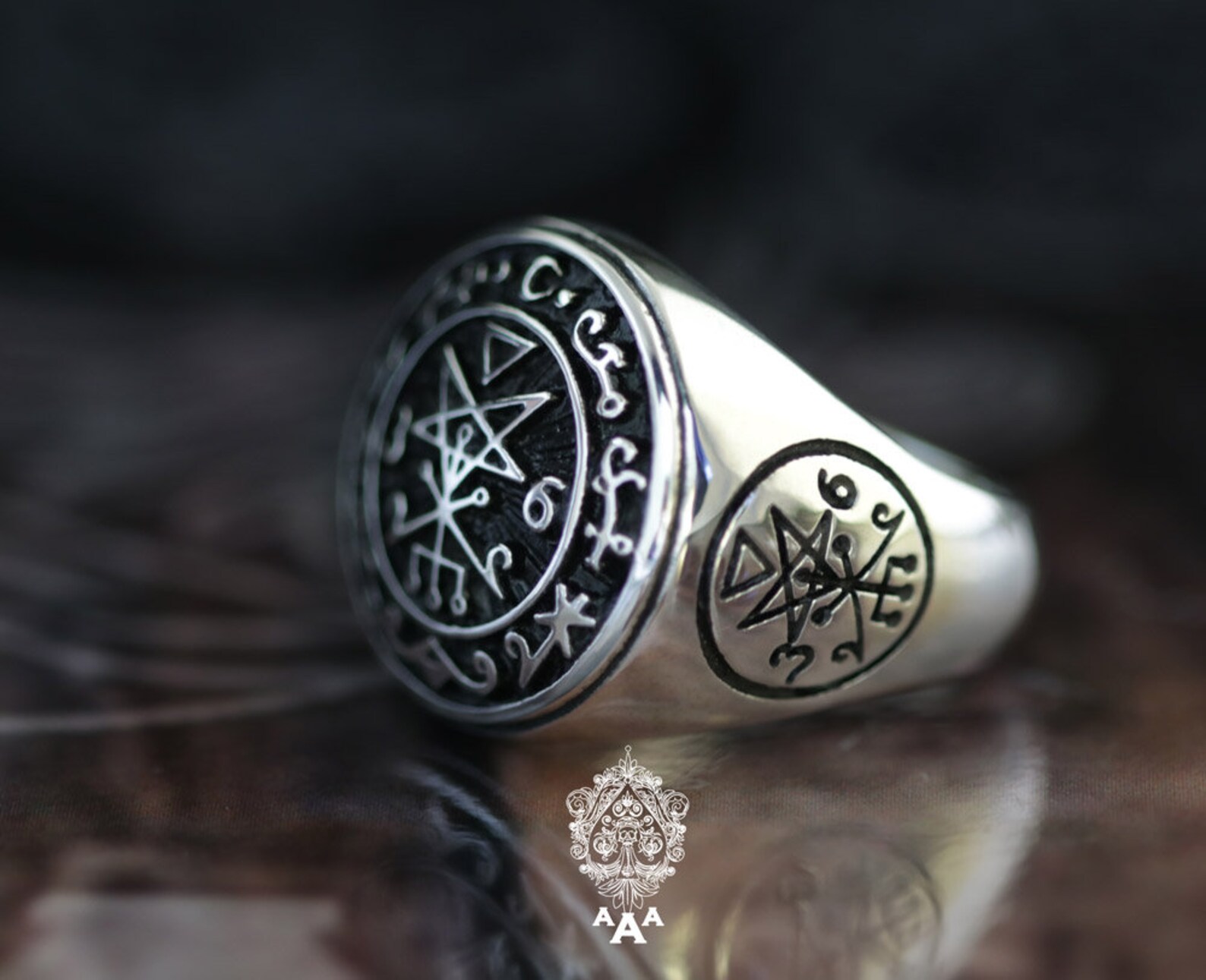 Seal of Lilith Ring Lilith Talisman Lilith Ring 925 Sterling Silver - Etsy