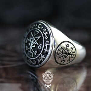 Seal of Lilith Ring Lilith Talisman Lilith Ring 925 Sterling Silver - Etsy