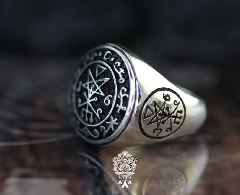 Seal of Lilith Ring Lilith Talisman Lilith Ring 925 Sterling Silver - Etsy