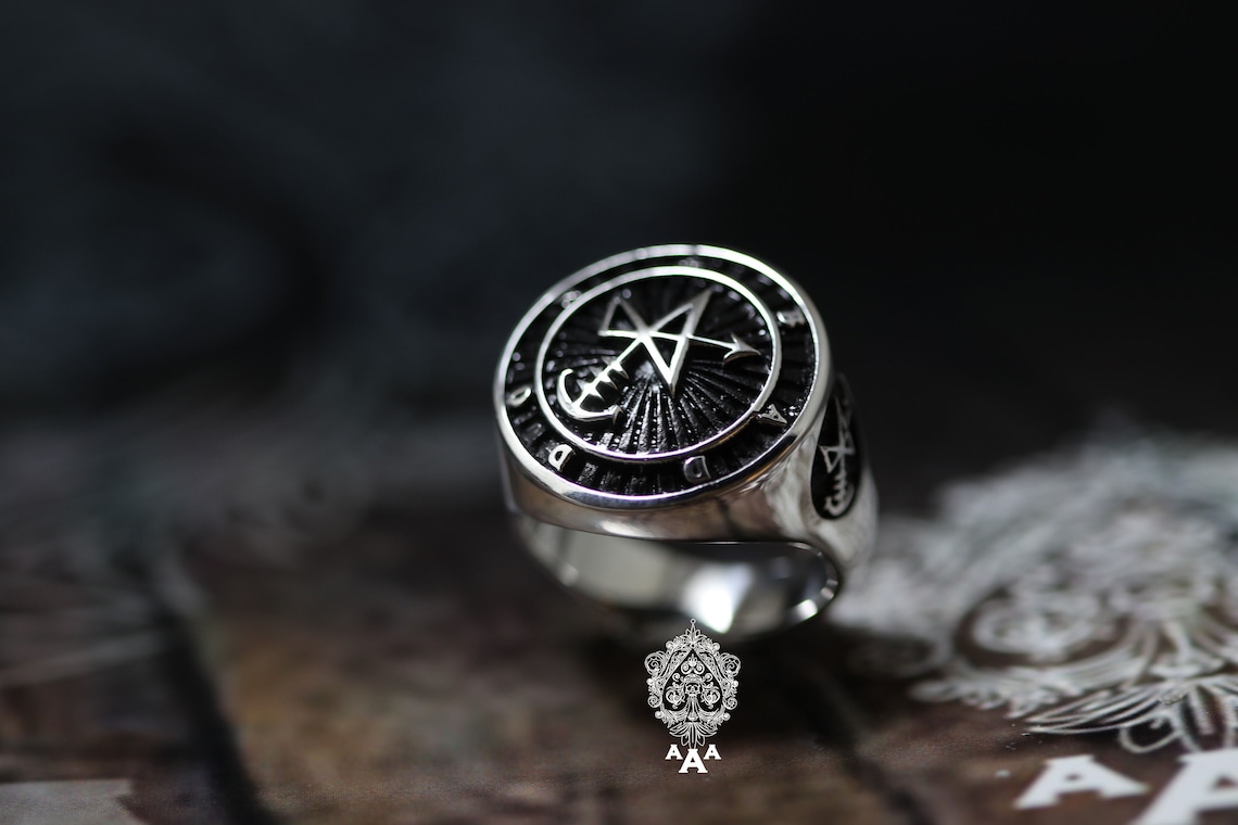 Abaddon Sigil Ring Abaddon Ring Sterling Silver 925 Black. - Etsy