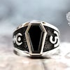 Hades Ring Hades Signet Ring Astrology Alphabet Hades pluto Ring 925 ...