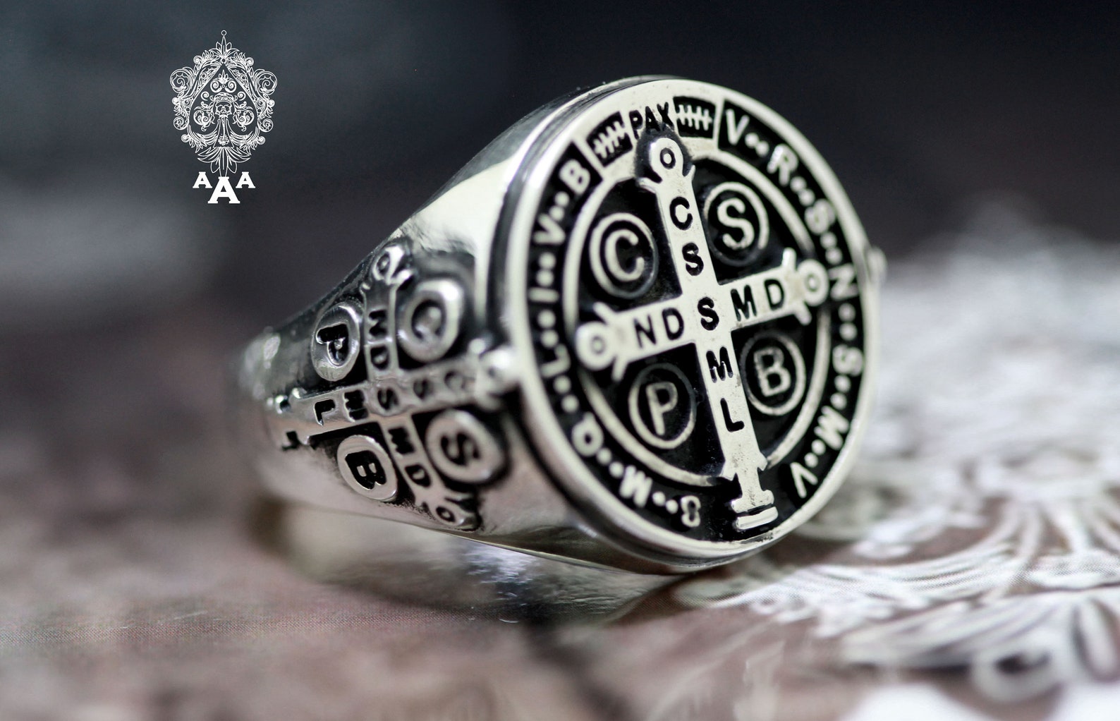 Exorcism Ringbenedict Exorcism Ringsaint Benedict Exorcism | Etsy