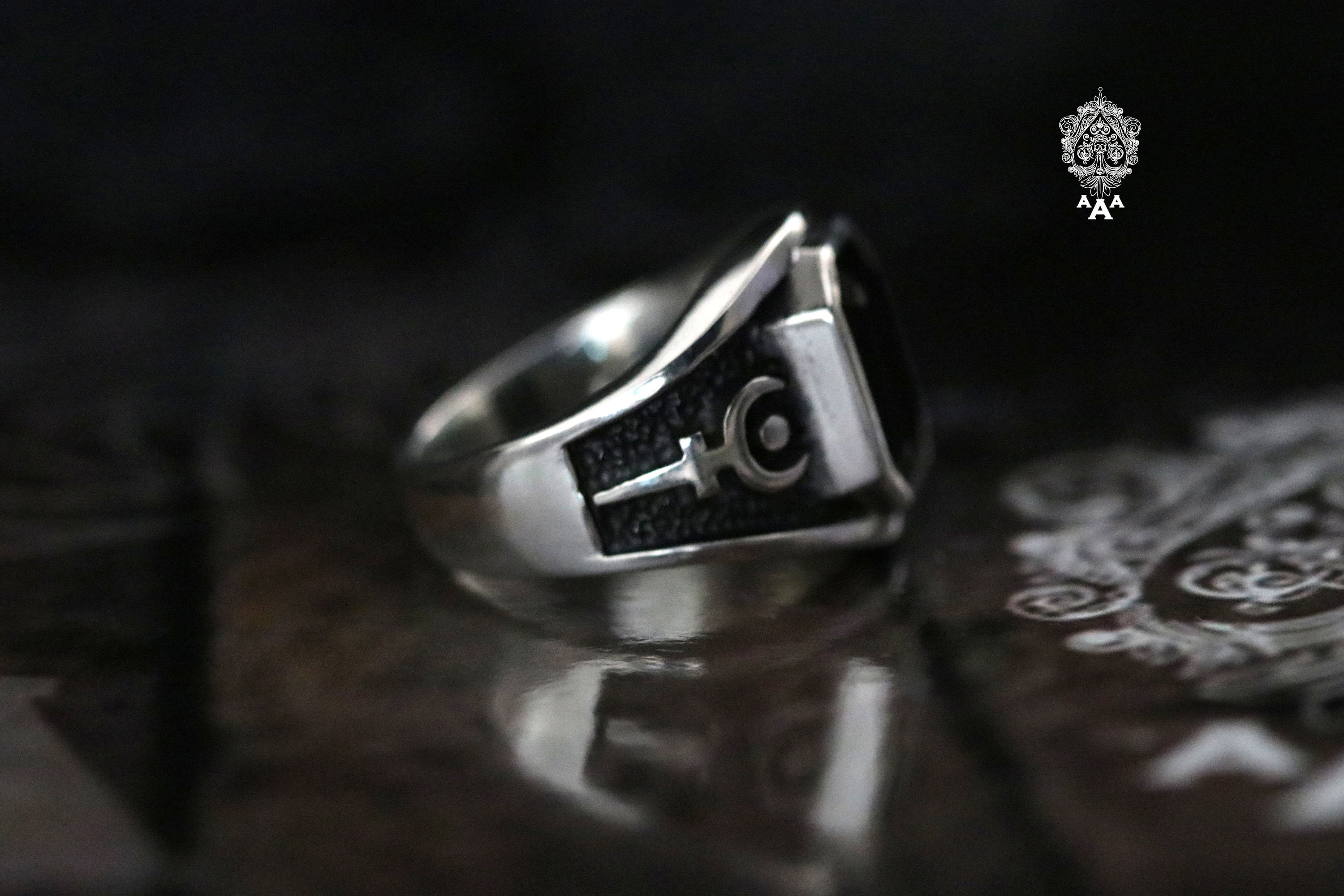 Hades Ring Hades Signet Ring Astrology Alphabet Hades pluto - Etsy