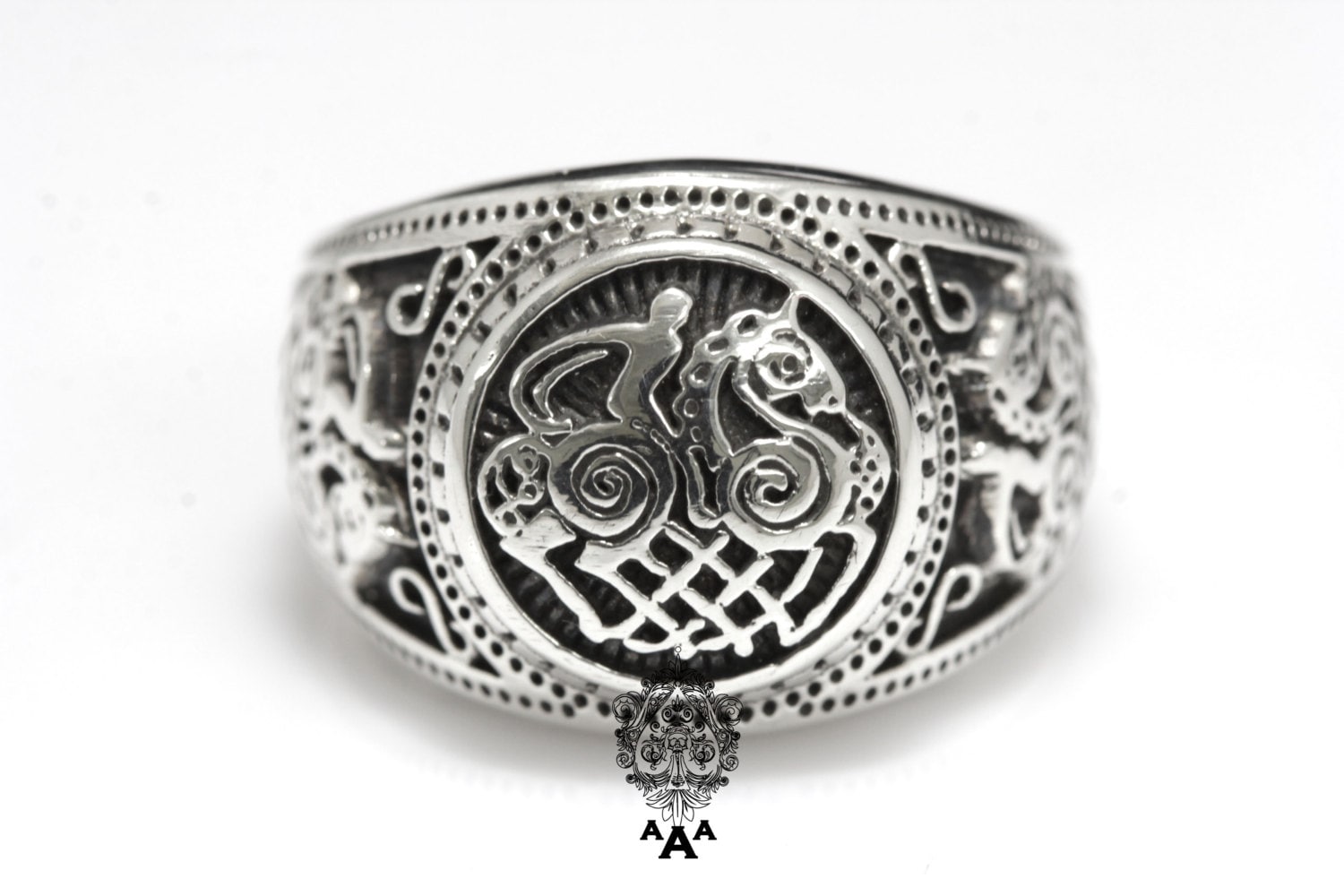 Sleipnir Ring,Wikinger Ring,Nordischer Wikinger Schmuck,Sleipnir Pferd ...