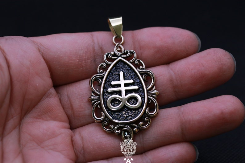 Satanic Leviathan Pendant Satanic Cross Pendant Satanic Pendant BRASS ...