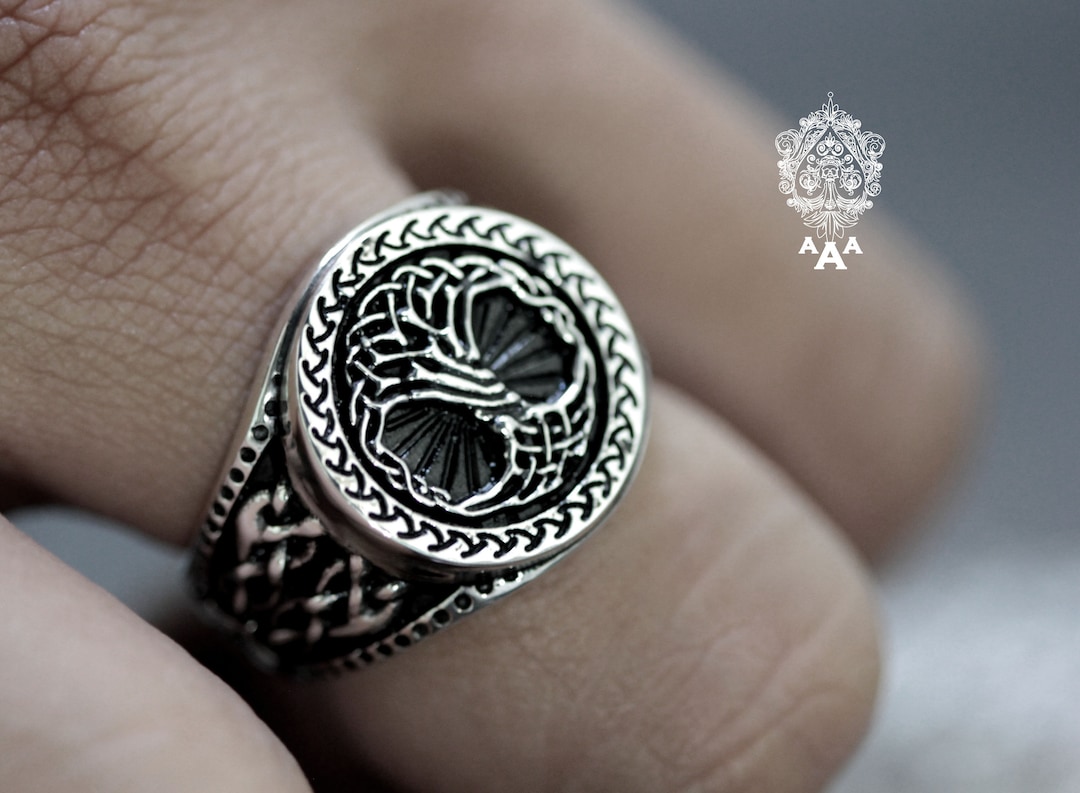 Tree of Life Ring,tree of Life Viking Ring,the World Tree Ring, Viking ...