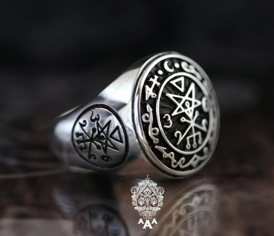 Seal Of Lilith ring Lilith Talisman Lilith Ring 925 Sterling | Etsy