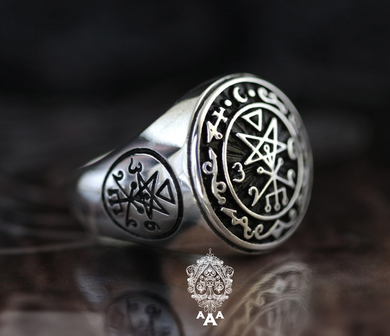 Seal Of Lilith ring Lilith Talisman Lilith Ring 925 Sterling | Etsy