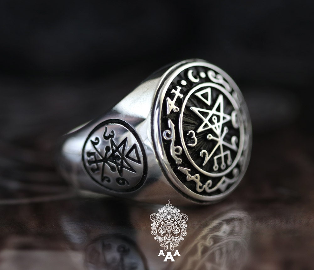 Seal of Lilith Ring Lilith Talisman Lilith Ring 925 Sterling Silver - Etsy