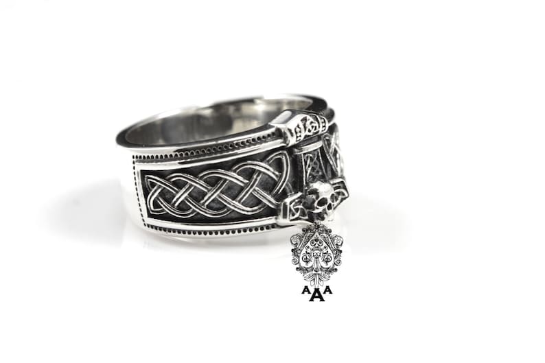 Thor's Ring, Mjolnir Viking Ring , Norse Viking Jewelry,sterling Silver ...