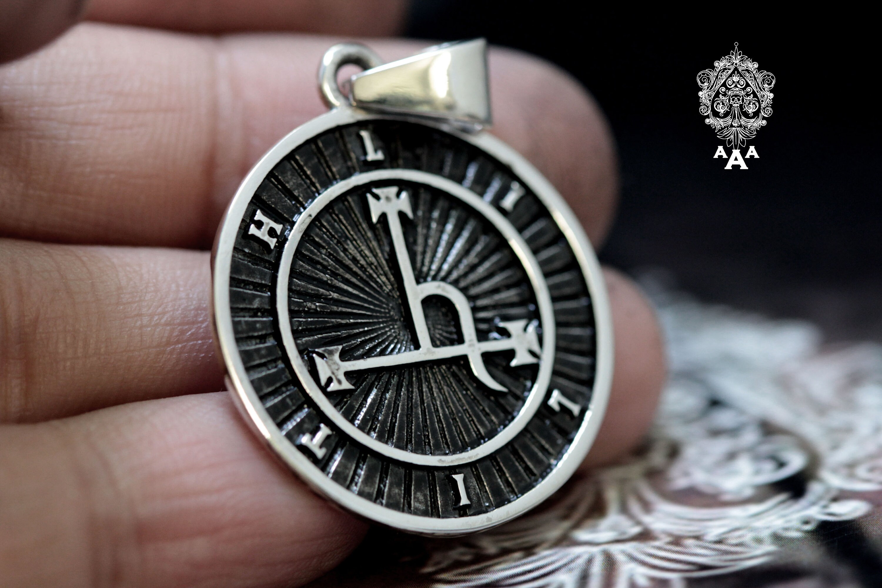 Lilith Sigil Pendantlilith Sigil Jewelrysterling Silver 925 - Etsy