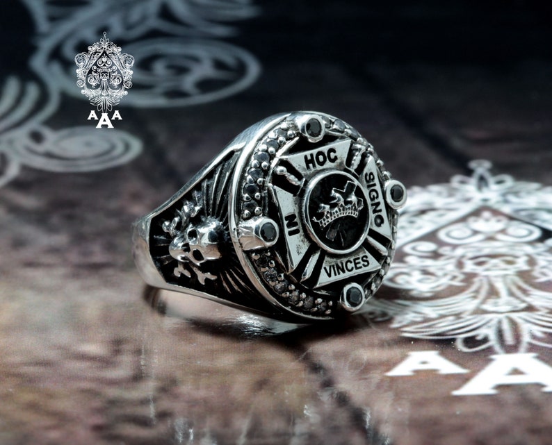 Knight Templar Ring in Hoc Signo Vinces Ring Knights Templar in Hoc ...