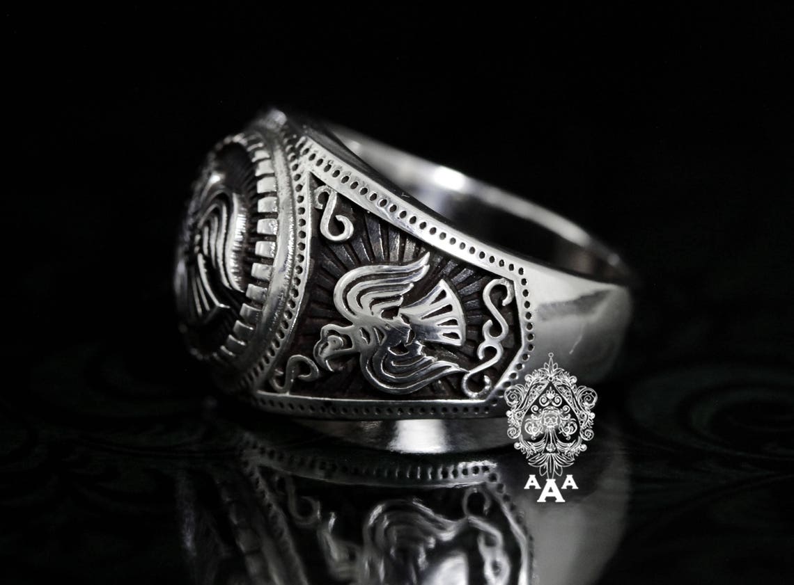 Viking Raven Ringraven Viking Ringsterling Silver Viking - Etsy