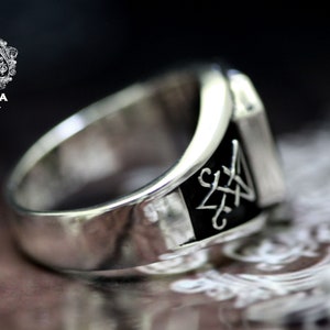 Sigil of Lucifer Ring,labadorite Ring,lucifer Series Sterling Silver ...