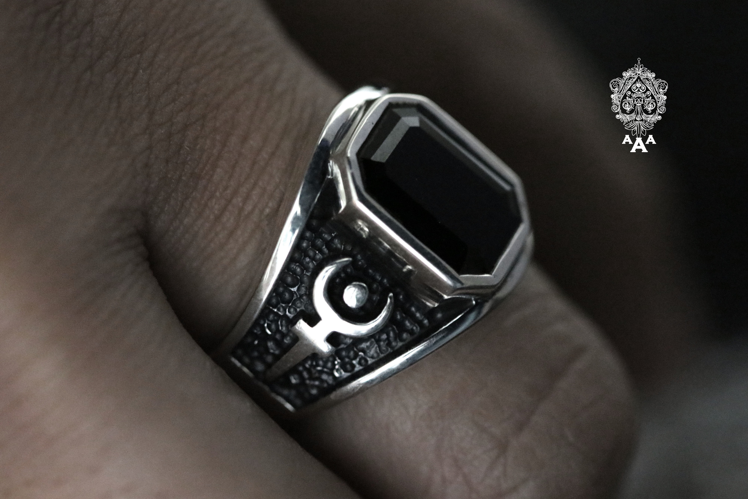 Hades Ring Hades Signet Ring Astrology Alphabet Hades pluto - Etsy