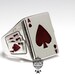 Ace Card Ring, Triple Ace Beside, Fashion Men's Silver Ring,925 ...