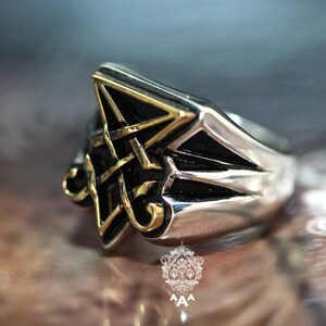 Sigil of Lucifer Ring,sigil of Lucifer Signet Ring,silver Ring,lucifer ...