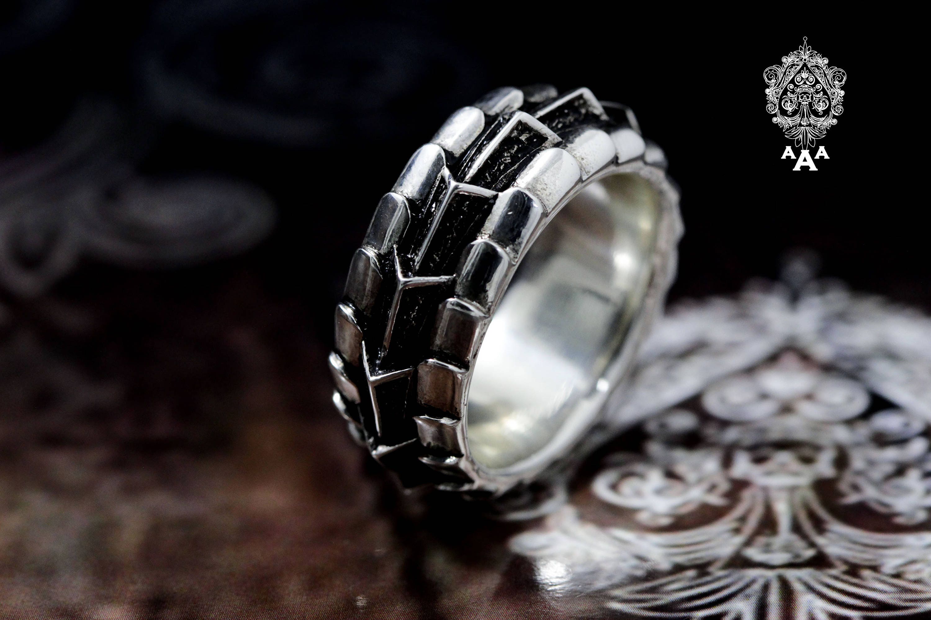 Dragon scales ring Sterling Silver ringSterling Silver 925 | Etsy