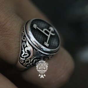 Lilith Sigil Ring Lilith Jewelry Sterling Silver 925 Black. - Etsy