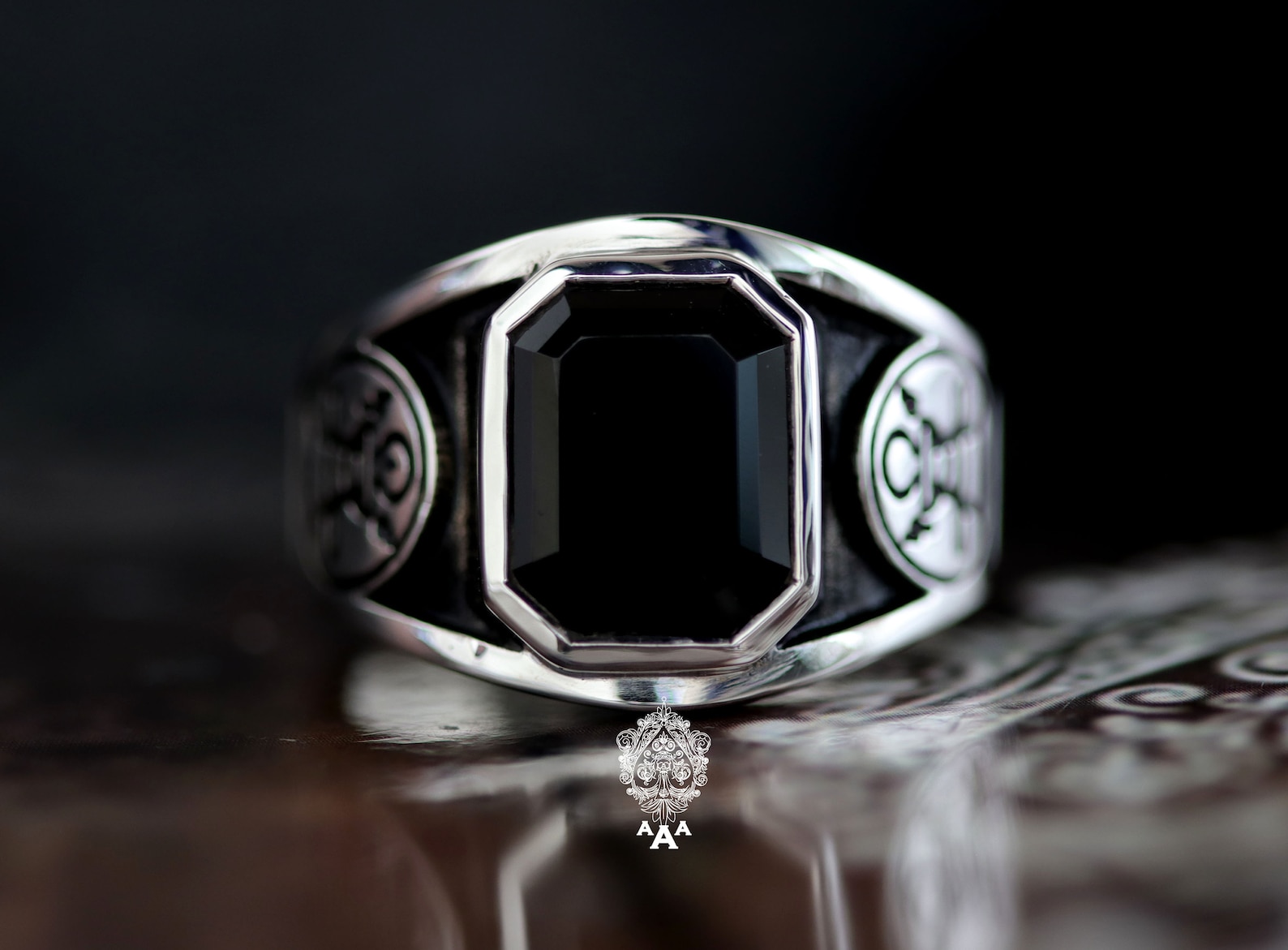 Seal of Solomon Ring,solomon Ring With Onyx,secret Seal of King Solomon ...