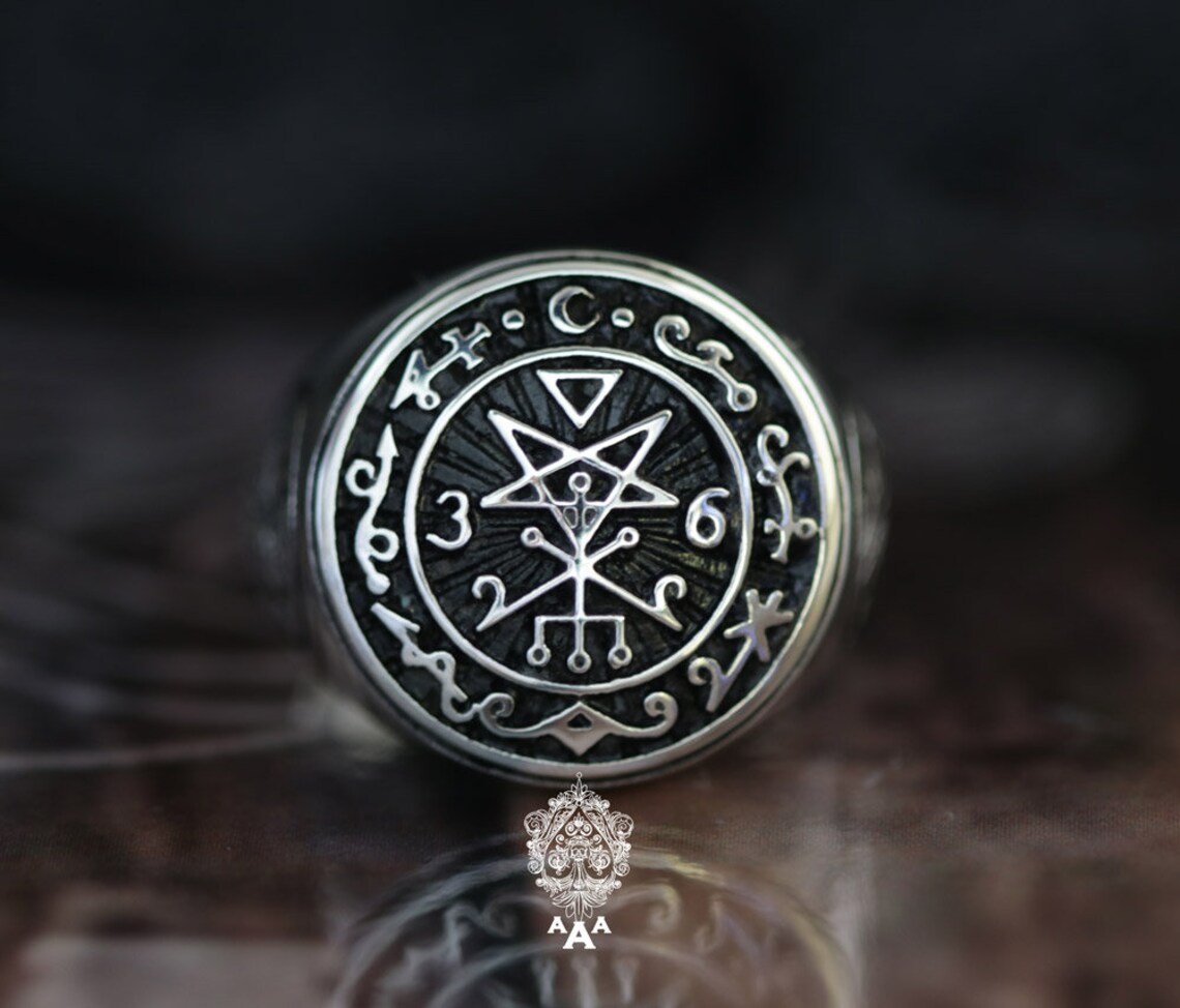 Seal Of Lilith ring Lilith Talisman Lilith Ring 925 Sterling | Etsy