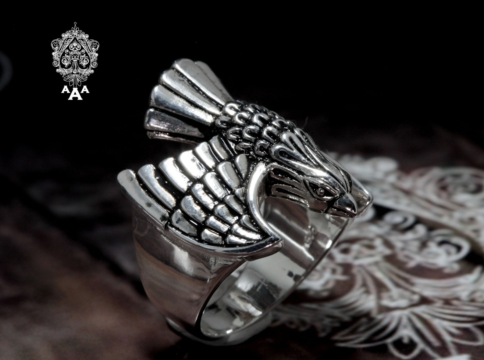 Eagle Ringeagle Silver Ringviking Eagle Ringeagle - Etsy