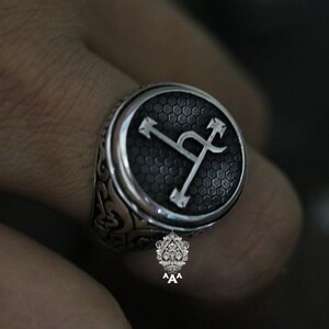 Lilith Sigil Ring Lilith Jewelry Sterling Silver 925 Black. - Etsy